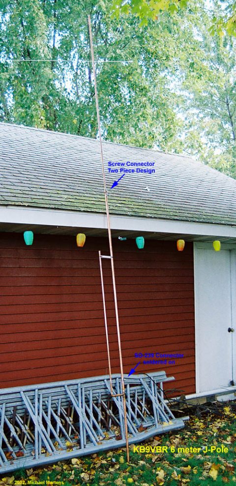 6 Meter J-Pole Amateur Radio Antenna - KB9VBR Antennas