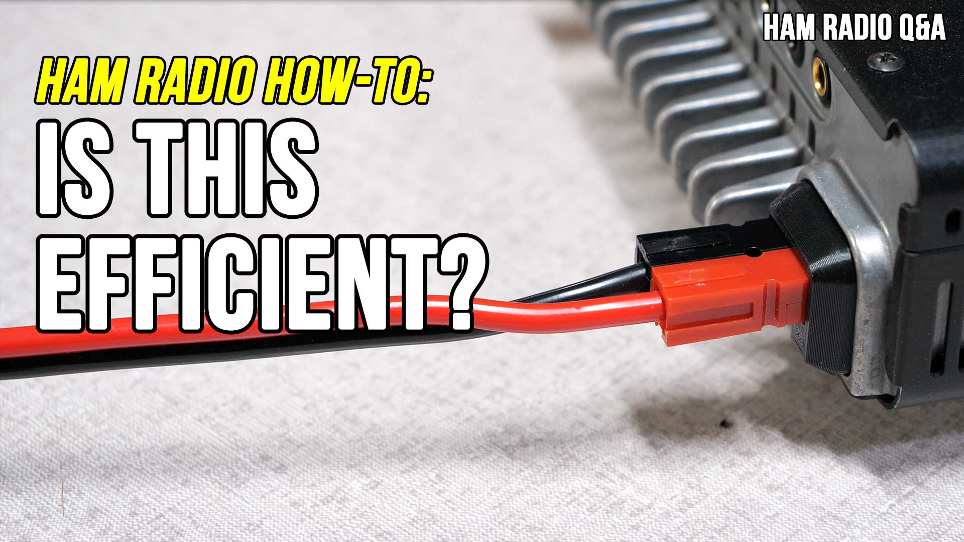 Is your transceiver efficient? Sizing DC power cables for current draw ...